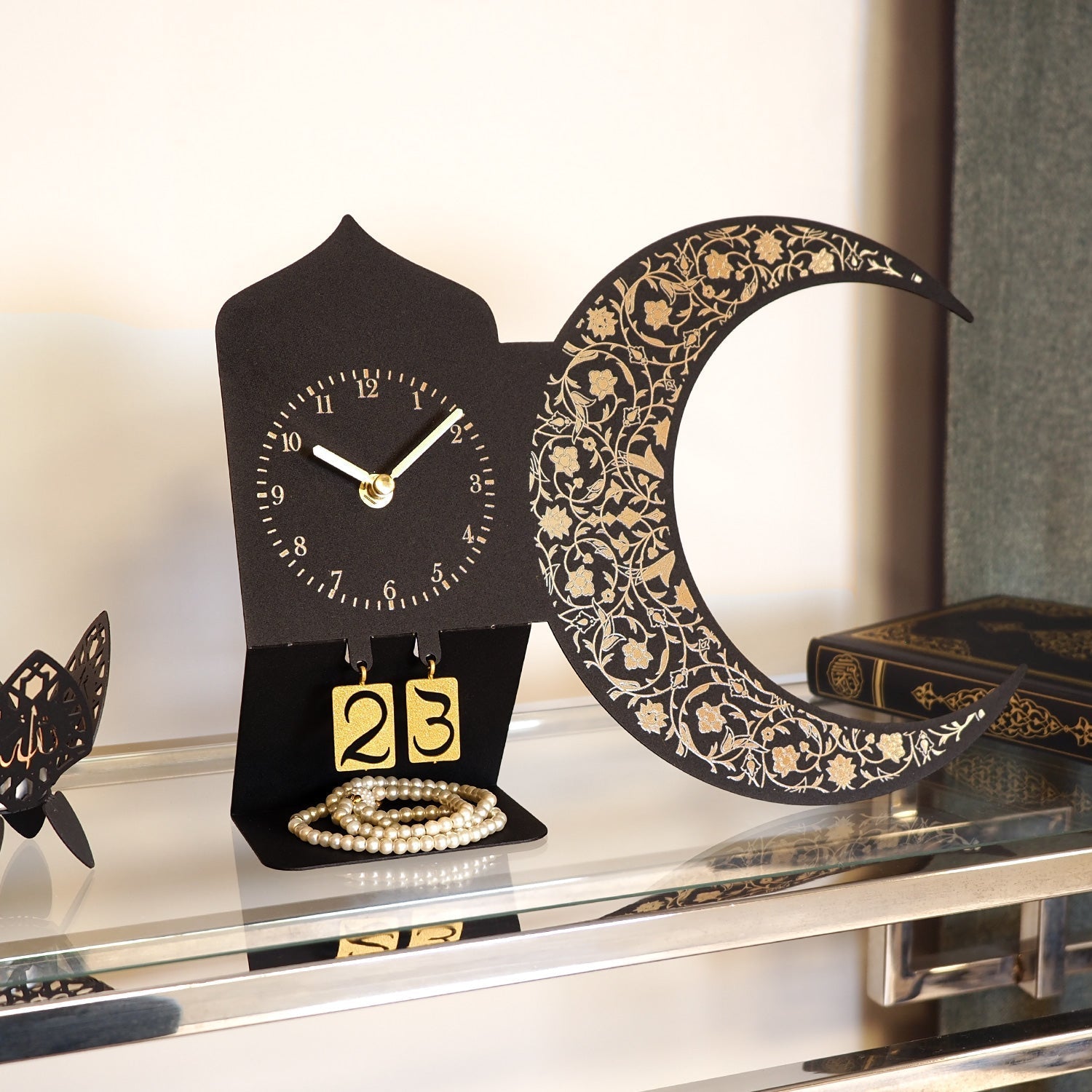 Metal Ramadan Calendar and Clock - WAMH220 – Wall Art Istanbul