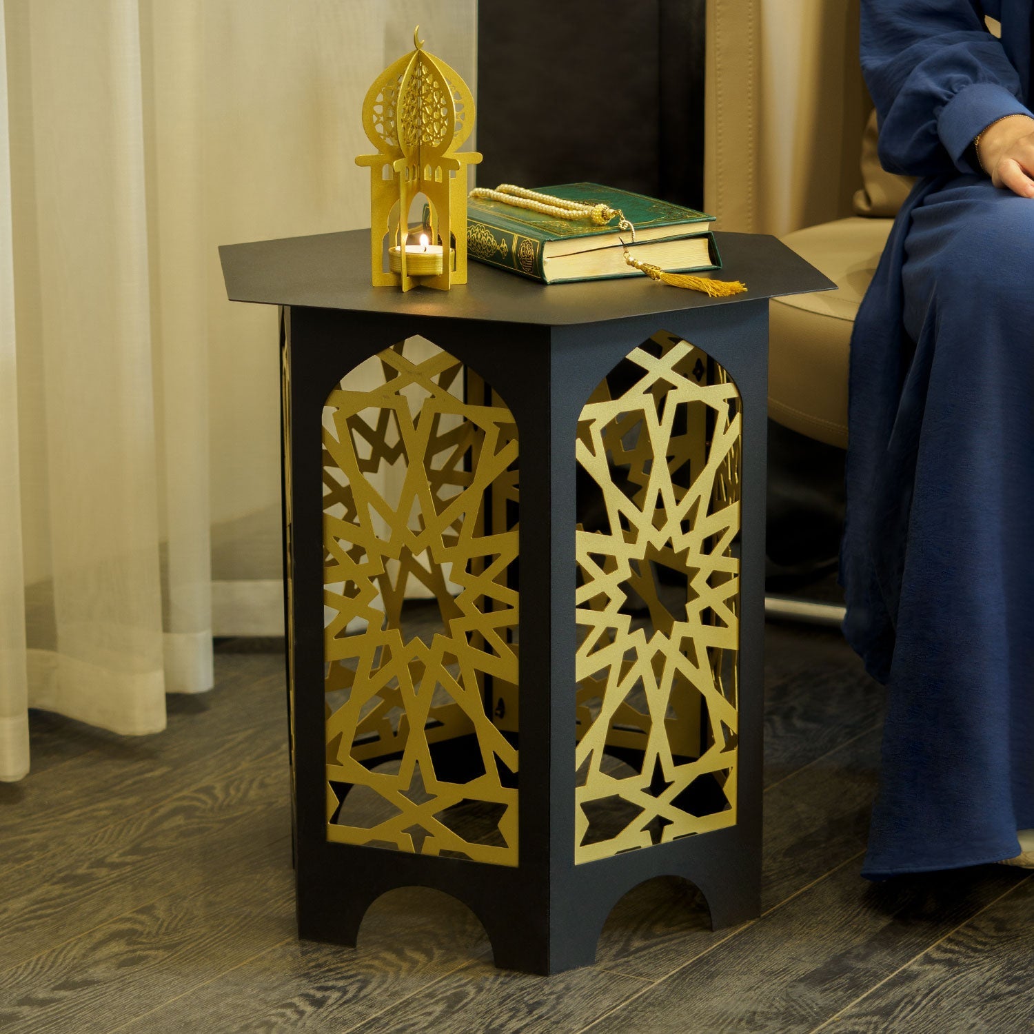 Ottoman Metal Islamic Side Table - WAMZ001 – Wall Art Istanbul